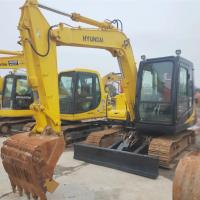 China Korea made 8 ton used mini hyundai R80-7 original crawler moving excavator r80-7 for sale