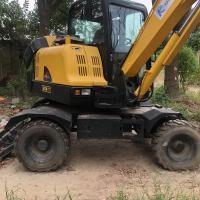 China Used Second Hand Mini Excavator Hyundai Wheel Excavator 60W-7 for sale