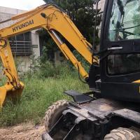 China Used Second Hand Mini Excavator Hyundai Wheel Excavator 60W-7 for sale