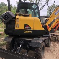 China Used Second Hand Mini Excavator Hyundai Wheel Excavator 60W-7 for sale