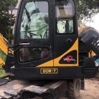 China Used Second Hand Mini Excavator Hyundai Wheel Excavator 60W-7 for sale
