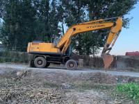 China 21 Tons Used Hyundai Excavator Construction Machinery HY210W Wheel Excavator for sale