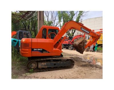 China used korea made doosan dh80 excavator good price on sale for sale