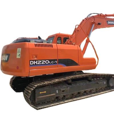 China Hot selling 22 tons used doosan excavator dh220 lc-7 good condition used excavator doosan  for sale for sale