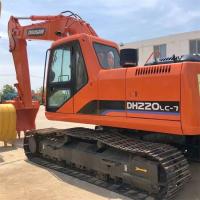 China Hot selling 22 tons used doosan excavator dh220 lc-7 good condition used excavator doosan  for sale for sale