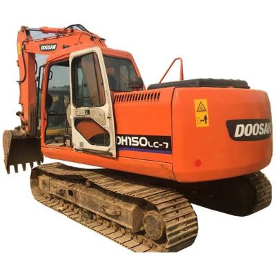 China Used Crawler Excavator Doosan Dh150-7 Doosan dh150w 140w Used Wheel Excavator in Good Condition for sale