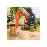 China best selling high quality less hour equipment used doosan dx60w wheel excavator for sale