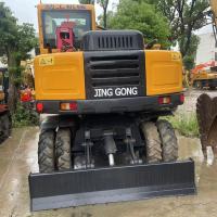 China second-hand excavator Jingong 6T Wheel Excavator Digger JG75S used digger good condition JG75S ORIGINAL DESIGN MINI EXCAVATOR for sale