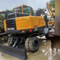 China second-hand excavator Jingong 6T Wheel Excavator Digger JG75S used digger good condition JG75S ORIGINAL DESIGN MINI EXCAVATOR for sale