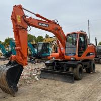 China 15t Used Wheel Excavator Doosan DH150W Used Excavator Equipment for sale