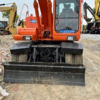 China DH150W-7 Used Doosan Excavator Equipment 15t Wheel Excavator Good Condition for sale