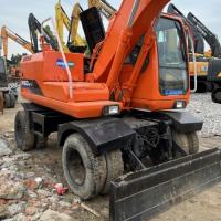 China DH150W-7 Used Doosan Excavator Equipment 15t Wheel Excavator Good Condition for sale