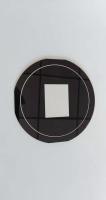 China Round 1.1mm Thickness 4.5inch Tempered Glass Cover Lens with Black Printing Customizable for sale
