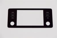 China Black Printed 12inch 1.1mm Thick Screen Printing Glass Car Navigation Use for sale