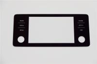 China Black Printed 12inch 1.1mm Thick Screen Printing Glass Car Navigation Use for sale