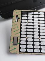 China OCA Laminated 3mm Thick Glass Cover Lens Printed Silver Black Color for sale