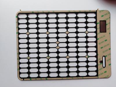 China OCA Laminated 3mm Thick Glass Cover Lens Printed Silver Black Color for sale