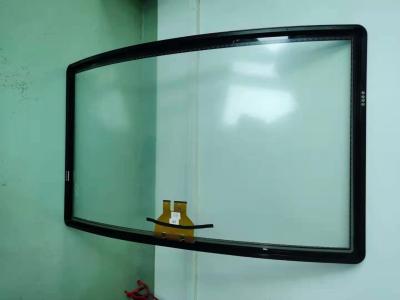 China 40 Inch Curved Capacitive Touch Panel 1011x766mm Black Silk Screen Custom Size for sale