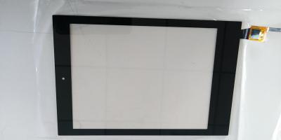 China 8 Inch Rectangle Surface Capacitive Touch Screen ISO9001 Customizable Black Print for sale