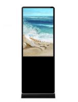 China 55 Inches 140mm Thick Floor Standing Touch Screen Kiosk With Live Broadcast for sale