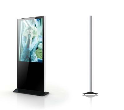 China 55 Inches 140mm Thick Floor Standing Touch Screen Kiosk With Live Broadcast for sale