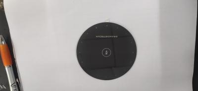 China Round PMMA Toughened Glass Cover Lens 1.5mm Thickness 110mm Diameter for Mobile Phones for sale