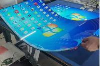China 55 Inch 1.5mm UTG Ultra Thin Glass for OLED Curved Screen 1920x1080 for sale