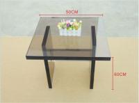 China High Grade 50*60mm 15mm Thickness Tempered Glass Panels For Tea Table for sale