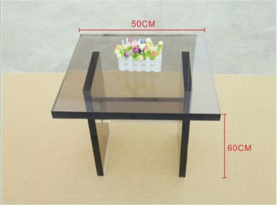 China High Grade 50*60mm 15mm Thickness Tempered Glass Panels For Tea Table for sale