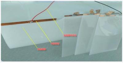 China Smart Color Changing Dimming AC Power Electric Frosted Window Film 82% Transmittance ITO for sale