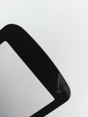 China Toughened Semi Permeable 2Inch Touch Sensitive Glass With Black Edge for sale