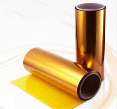China Golden Polyimide PI Film 0.025mm Thickness 514mm Width High Temperature Insulating Film for sale