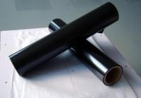 China Black PET Film 0.025mm Thickness Bright Fog Surface High Temperature Resistant Polyester Film 520mm Width for sale