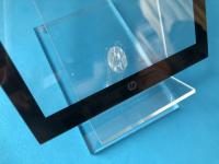 China Tempered Glass Cover Lens 0.33mm Thickness Black Color OEM for HP Smart Home Display for sale