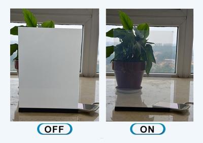 China Smart Switchable Electric Fog Glass 0.36mm PDLC Film with UV Protection for sale