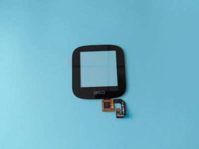 China OEM Curved Capacitive Touch Panel for Smart Watch 1.4 inch 7H Hardness for sale