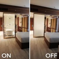 China Electronic Tint Film PDLC Smart Switchable Film Glass Custom Size 1.1m x 2.4m for sale
