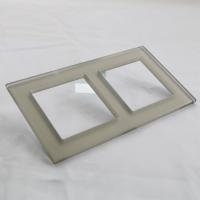 China 86 Glass Switch Drilling Polishing Physical Tempered Glass Panel 4mm for sale