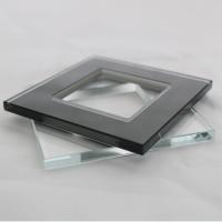 China 86 Glass Switch Drilling Polishing Physical Tempered Glass Panel 4mm for sale