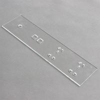 China 86 Glass Switch Drilling Polishing Physical Tempered Glass Panel 4mm for sale