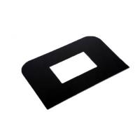 China OEM Custom Laser Cut Tempered Wall Glass Panel Silk Printed for sale