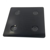 China Custom Toughened Glass Touch Switch Panel Wall Socket 220V 10A Electrical Light Switch for sale