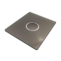 China Custom Toughened Glass Touch Switch Panel Wall Socket 220V 10A Electrical Light Switch for sale