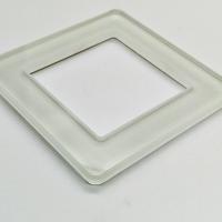 China Custom Tempered Glass Wall Panel Sandblasted Surface 4mm 6mm for Processing Plant for sale