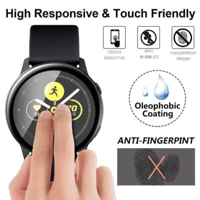 China 3D Full Cover Tempered Glass Screen Protector for Samsung Galaxy Watch Active 2 40mm 44mm Anti Scratch for sale