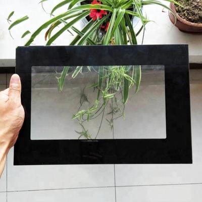 China Silk Screen Microwave Oven Glass Panel Door Toughened 3mm for sale