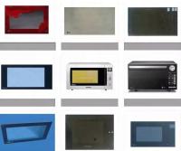 China Silk Screen Microwave Oven Glass Panel Door Toughened 3mm for sale