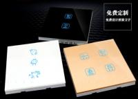 China Custom Intelligent Touch Tempered Glass Switch Panel Temperature Controlled for sale