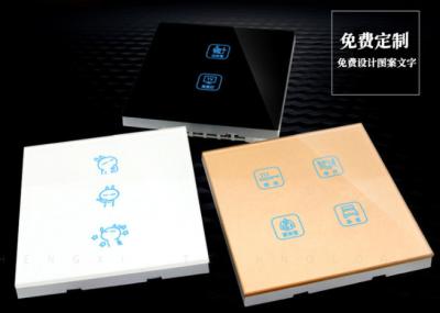 China Custom Intelligent Touch Tempered Glass Switch Panel Temperature Controlled for sale