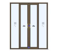 China Aluminum Residential Sliding Glass Door 0.8-1.5mm Thickness Custom Colors 100x100cm for sale